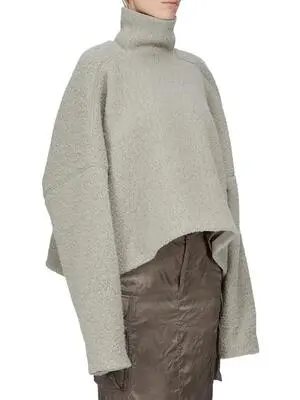 Rick Owens Jumbo Turtleneck Sweater - Cream