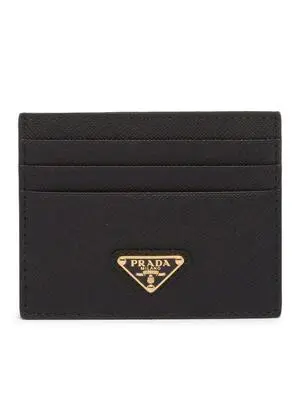 Prada Saffiano Card Holder - Black