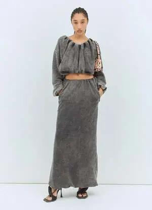 DIESEL® O-tulip Maxi Skirt - Gray