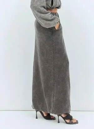 DIESEL® O-tulip Maxi Skirt - Gray