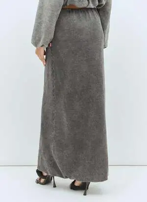 DIESEL® O-tulip Maxi Skirt - Gray