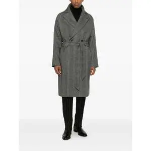 Tagliatore Grey Coats Double Breasted Coats
