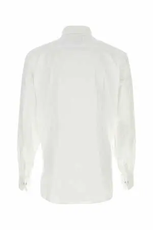 Giorgio Armani White Cotton Shirt - Multicolor