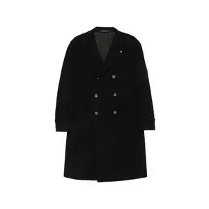 Tagliatore Coats Double Breasted Coats - Black