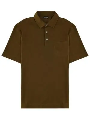 Zegna Regular Fit Polo Shirt - Green