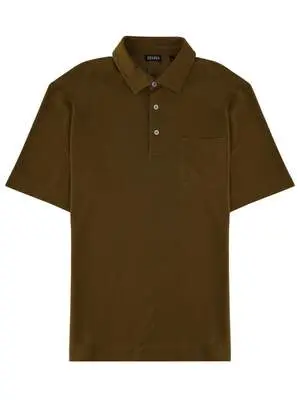 Zegna Regular Fit Polo Shirt - Green