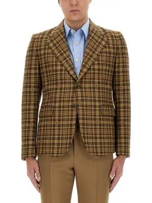 Gucci Jacket With Double G - Cream