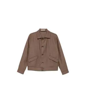 Tagliatore Houndstooth Shirt Jacket - Brown