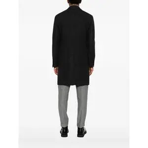 Tagliatore Grey Coats Double Breasted Coats