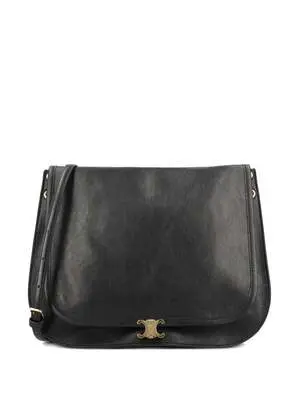 Celine Triomphe Leather Shoulder Bag