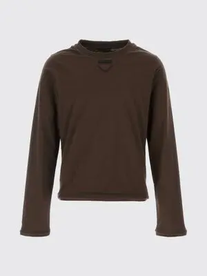 Prada Cotton T-shirt With Logo - Brown