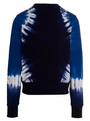 WALES BONNER Logo Embroidery Tie Dye Sweatshirt