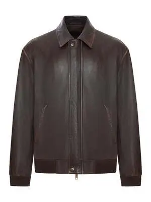 Prada Nappa Bomber Jacket - Brown