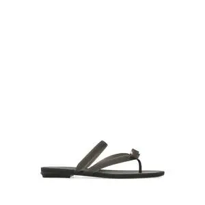 FERRAGAMO Thong Sandals With Vara Bow - Black