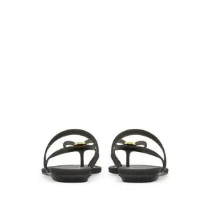 FERRAGAMO Thong Sandals With Vara Bow - Black