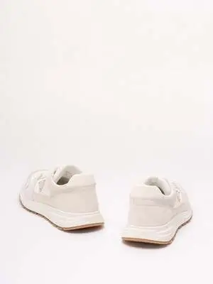 Prada Suede And Fabric Sneakers