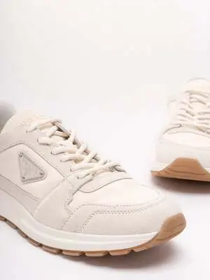 Prada Suede And Fabric Sneakers