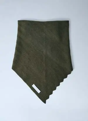 Jacquemus Le Chale Chevron Scarf - Green