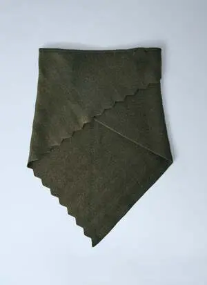 Jacquemus Le Chale Chevron Scarf - Green