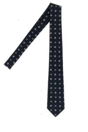 Saint Laurent Embroidered Jacquard Tie