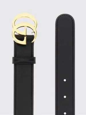 Gucci Gg Marmont Smooth Leather Belt - Black