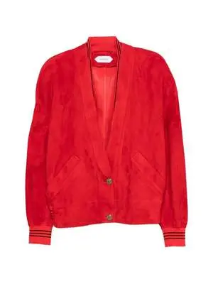 Versace Leather Jacket - Multicolor