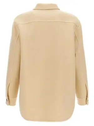 JIL SANDER Virgin Wool Coat - Cream