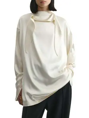 Phoebe Philo Silk Knot Neck Top