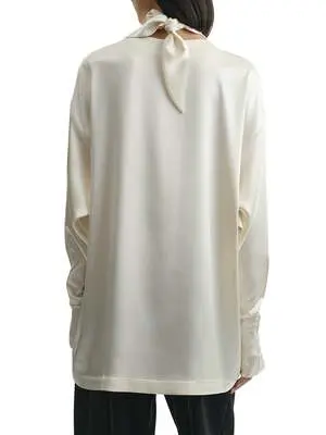 Phoebe Philo Silk Knot Neck Top