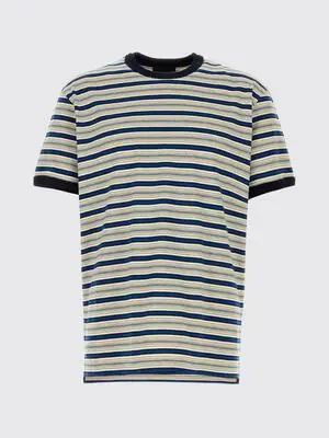 Prada Striped Cotton T-shirt - Cream