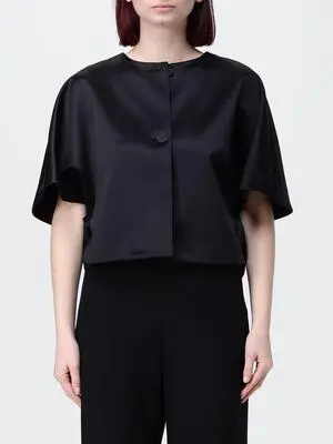 Max Mara Short Satin Jacket With Back Bow