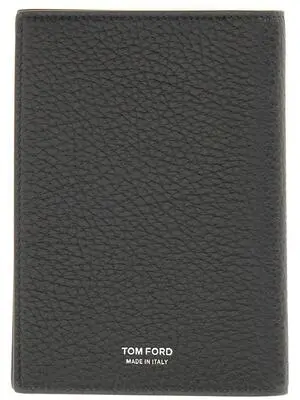 TOM FORD Leather T Card Holder