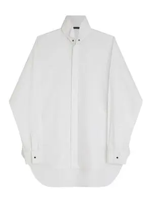 Phoebe Philo Custom Cotton Tuxedo Shirt - White