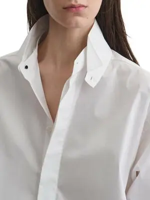 Phoebe Philo Custom Cotton Tuxedo Shirt