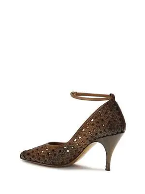 Miu Miu Woven Leather Pumps