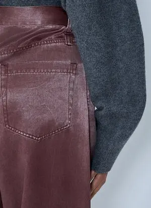 Issey Miyake Satin Wide-leg Jeans