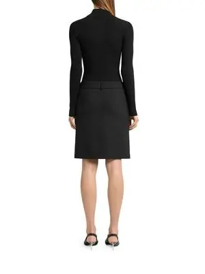 COURREGES Ribbed Sweater - Black