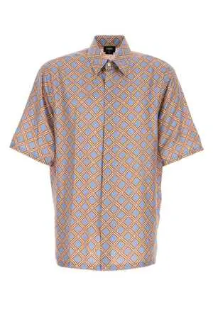 Fendi Printed Silk Shirt - Red