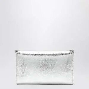 Stella McCartney Falabella Metallic Crossbody Wallet Bag - Silver