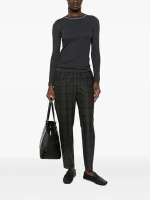 Peserico Wool Checked Pants