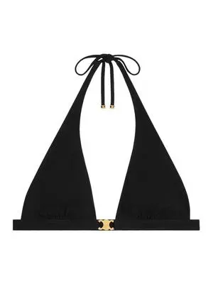 Celine Triomphe Triangle Top In Matte Jersey