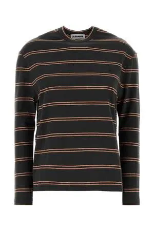 JIL SANDER Embroidered Cotton T-shirt