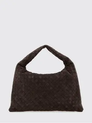 Bottega Veneta Hop Bag In Intrecciato Suede - Brown