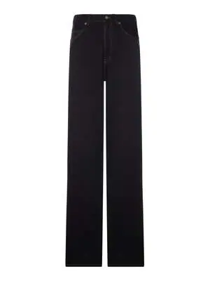 Saint Laurent Contrast Stitching Jeans For Women