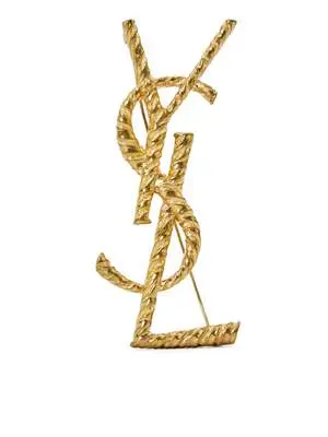 Saint Laurent Cassandre Pin - Gold