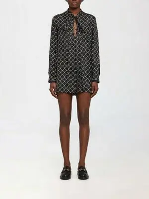 Gucci Horsebit Print Silk Chemisier Dress