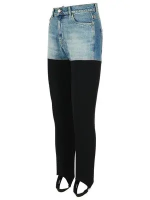 Coperni Two-tone Organic Cotton Pantaloe - Black