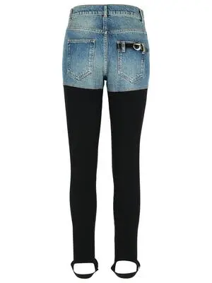Coperni Two-tone Organic Cotton Pantaloe - Black