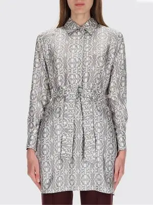 Max Mara Printed Silk Dress - Cream