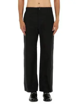 Gucci Pants With Web Detail - Black